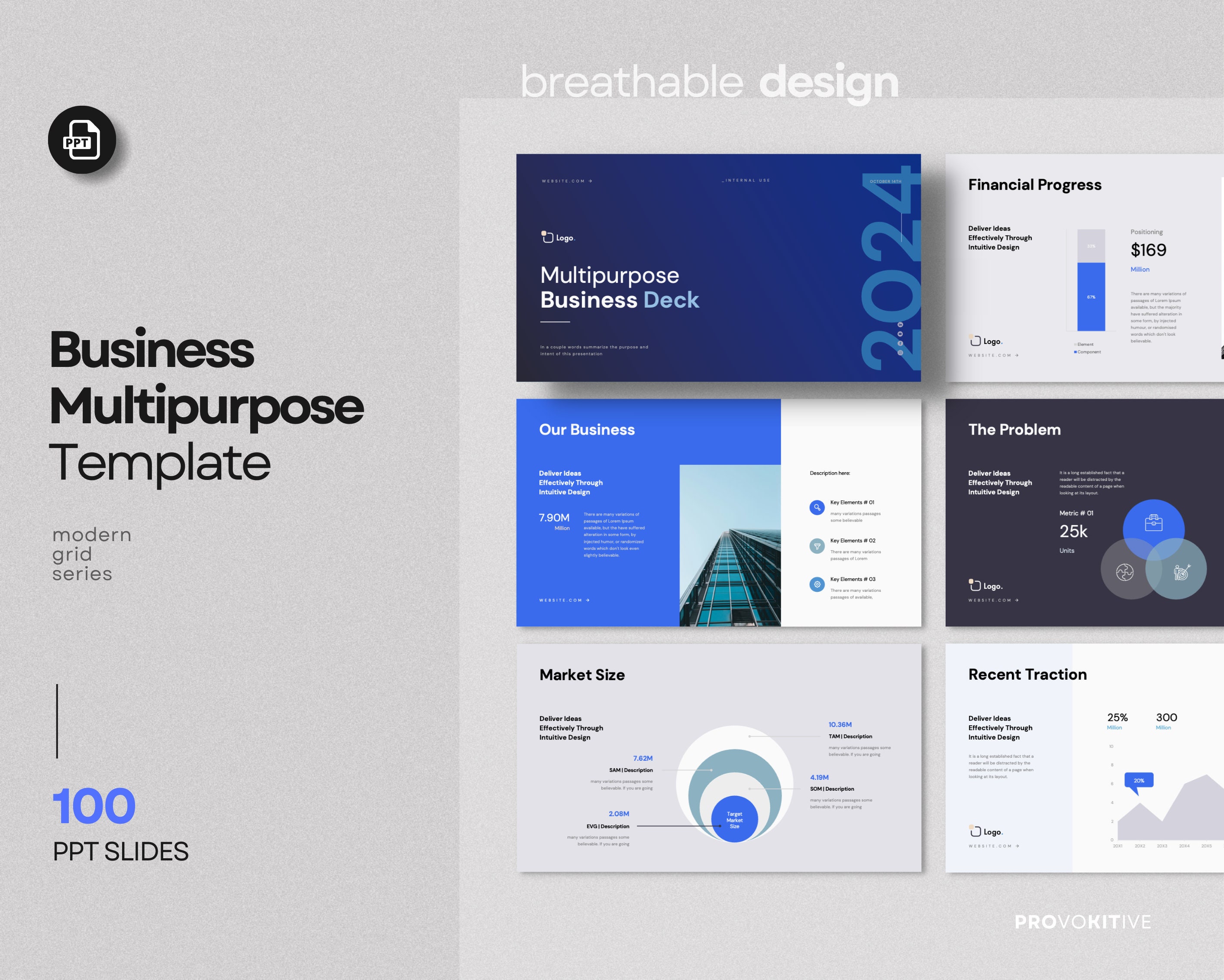 Business Multipurpose Animated Powerpoint Template Minimal Modern PPT ...