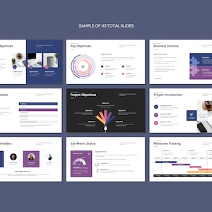 Project Kick-off & Status Report Deck | Project Management | Corporate ...