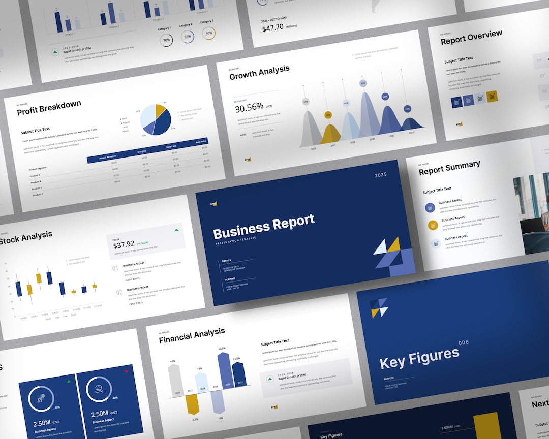 Business Report Powerpoint Presentation | Animated PPT Template ...