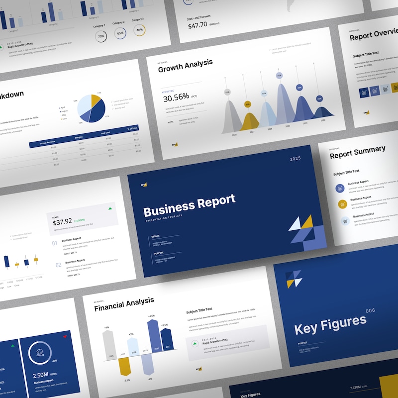 Creative Report Template - Etsy