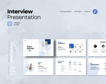 Minimalist Job Interview Powerpoint Template | Career Resource PPT | Business Slide Deck ...