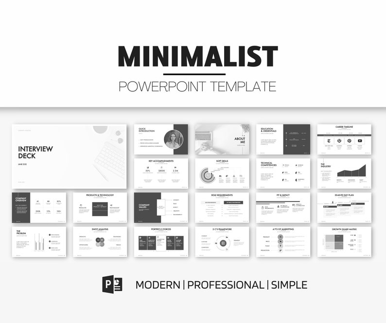 Job Interview Deck Powerpoint Template PPT Template Job - Etsy