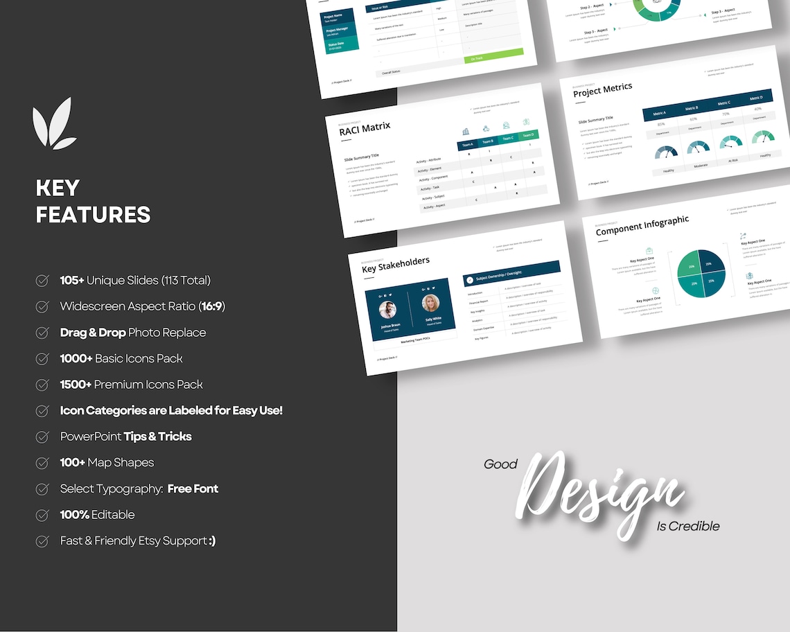 Project Kick-off & Status Report Deck | Project Management | Corporate ...