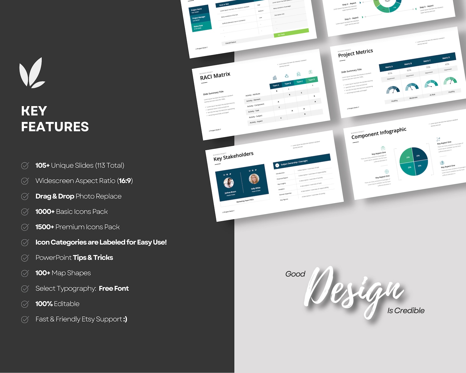 Project Kick-off & Status Report Deck | Project Management | Corporate ...