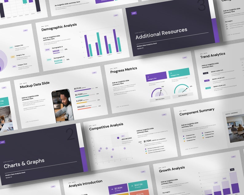 Data Analytics Powerpoint Template (secondary Colors) | Business ...