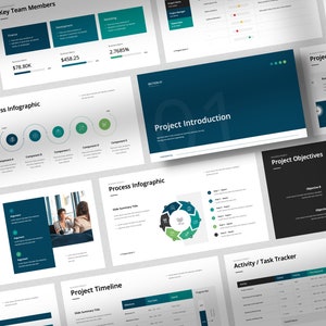 Project Kick-off & Status Report Deck | Project Management | Corporate ...