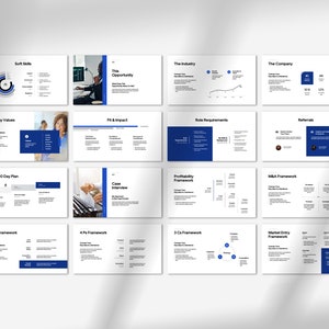 Job Interview Deck Powerpoint Template PPT Template Job Search Resource ...
