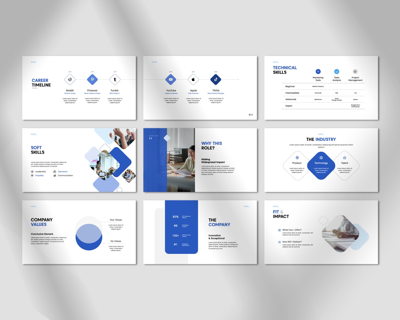 Job Interview Deck | Powerpoint Template | PPT Template | Job Search ...
