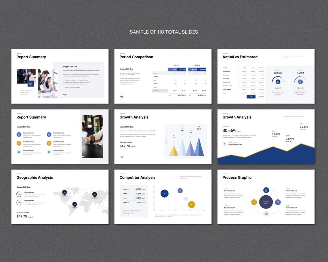 Business Report Powerpoint Presentation Animated PPT Template ...