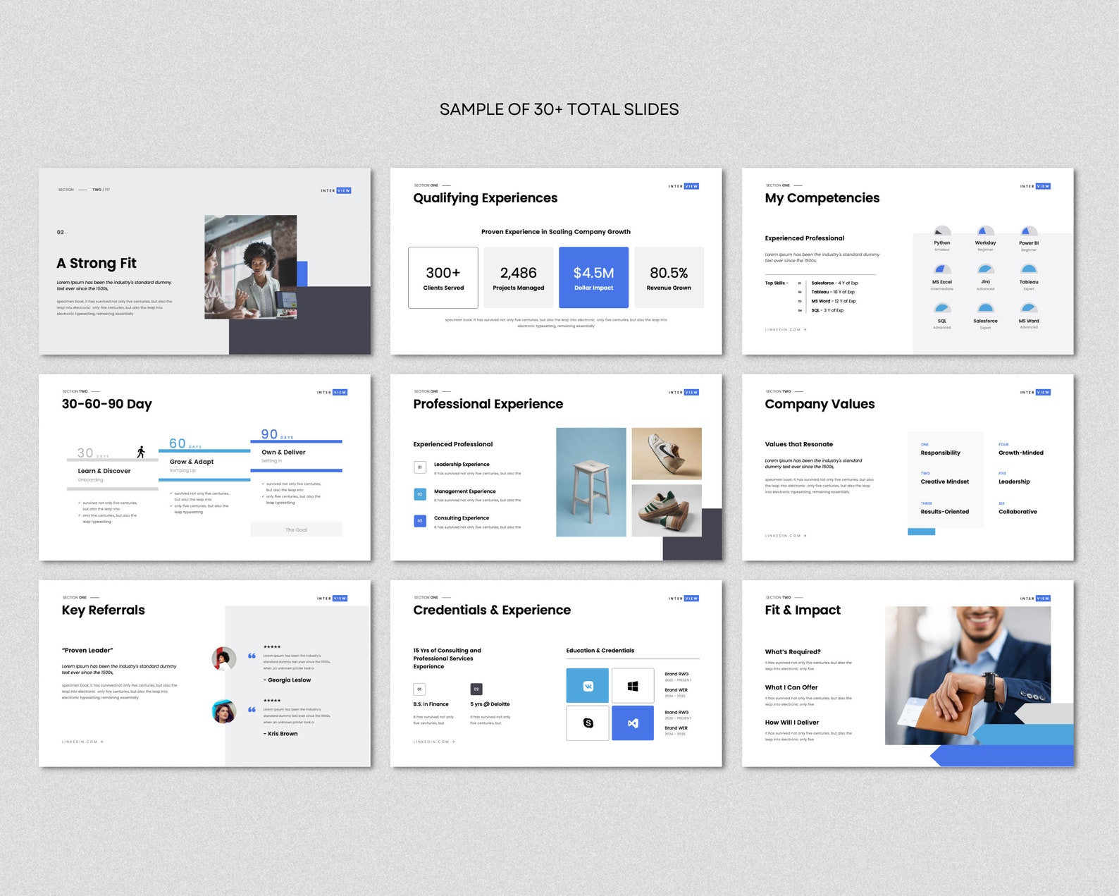 Job Interview Deck | Powerpoint Template | PPT Template | Job Search ...