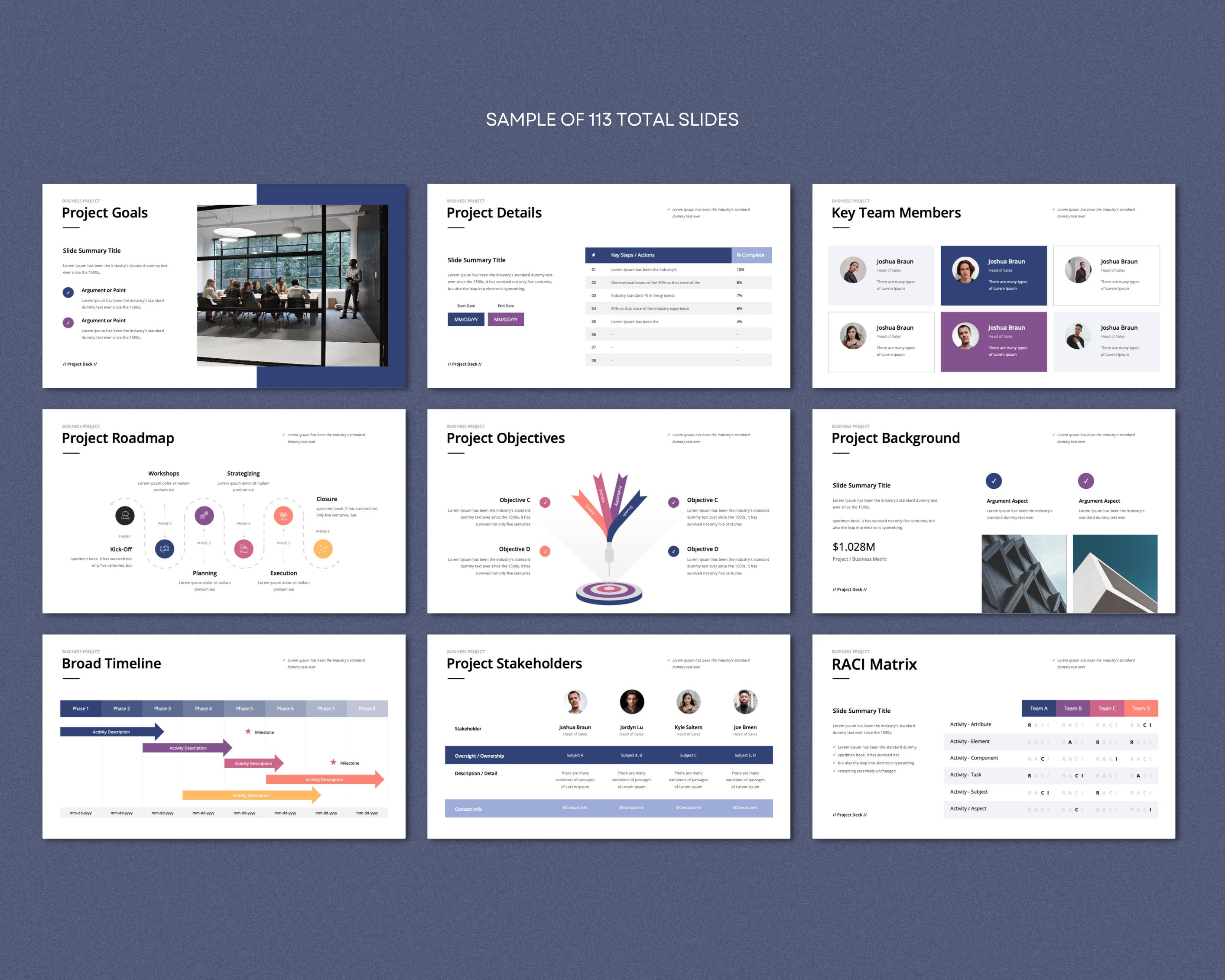 Project Kick-off & Status Report Deck | Project Management | Corporate ...