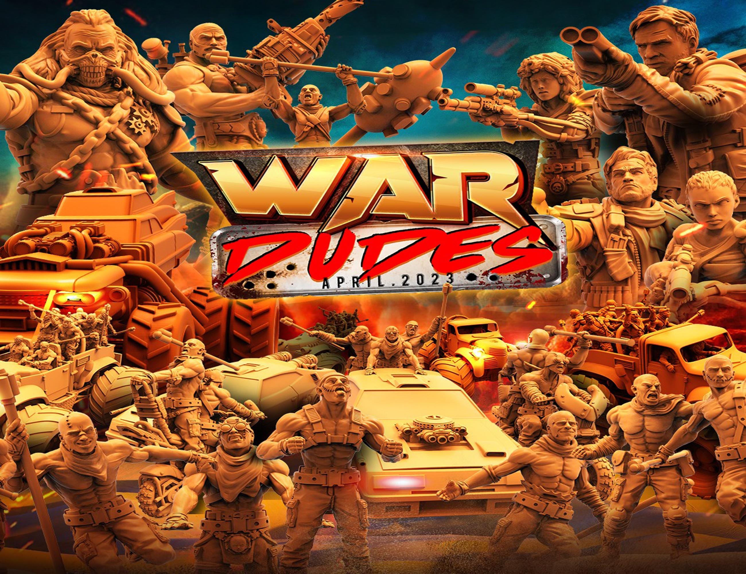 Papsikels War Dudes April 2023, 3D Miniatures Stl Files, Dnd Stl Files ...