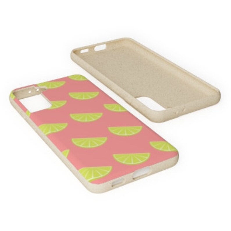 Plastic-free Biodegradable Phone Case for Android and iPhone Cute Lime ...