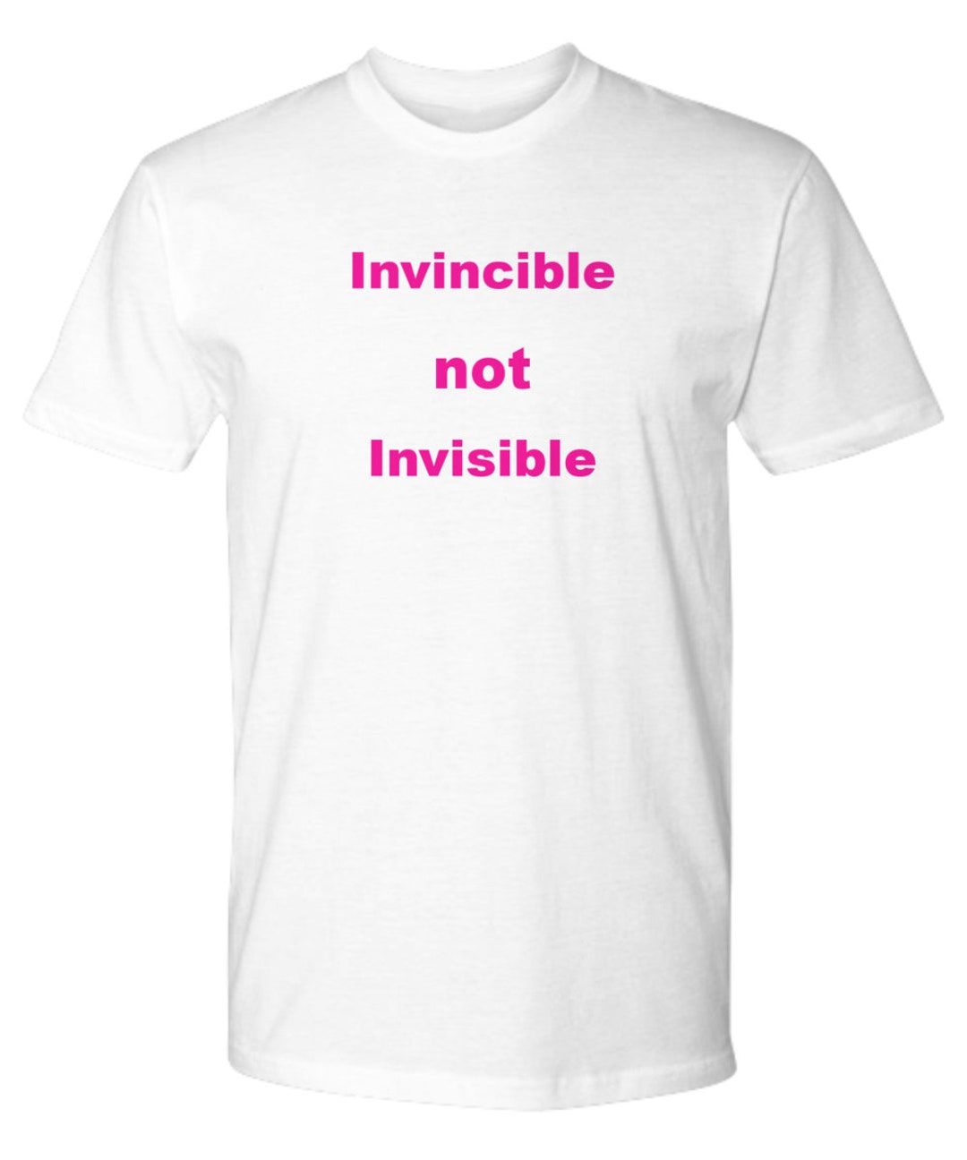 Invincible Not Invisible T-shirt, Empowered Women T-shirt - Etsy