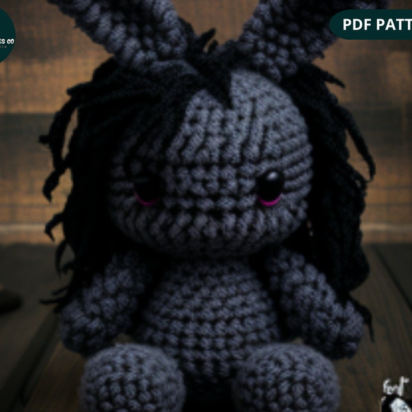 Gothic Stuffed Animal Bunny - Etsy