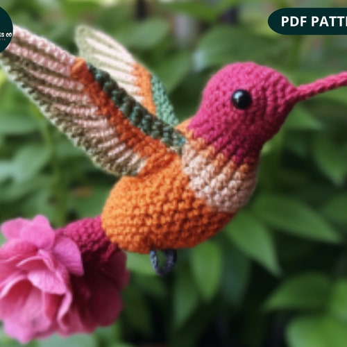 Harper the Hummingbird Plush Crochet Pattern Amigurumi Bird - Etsy ...