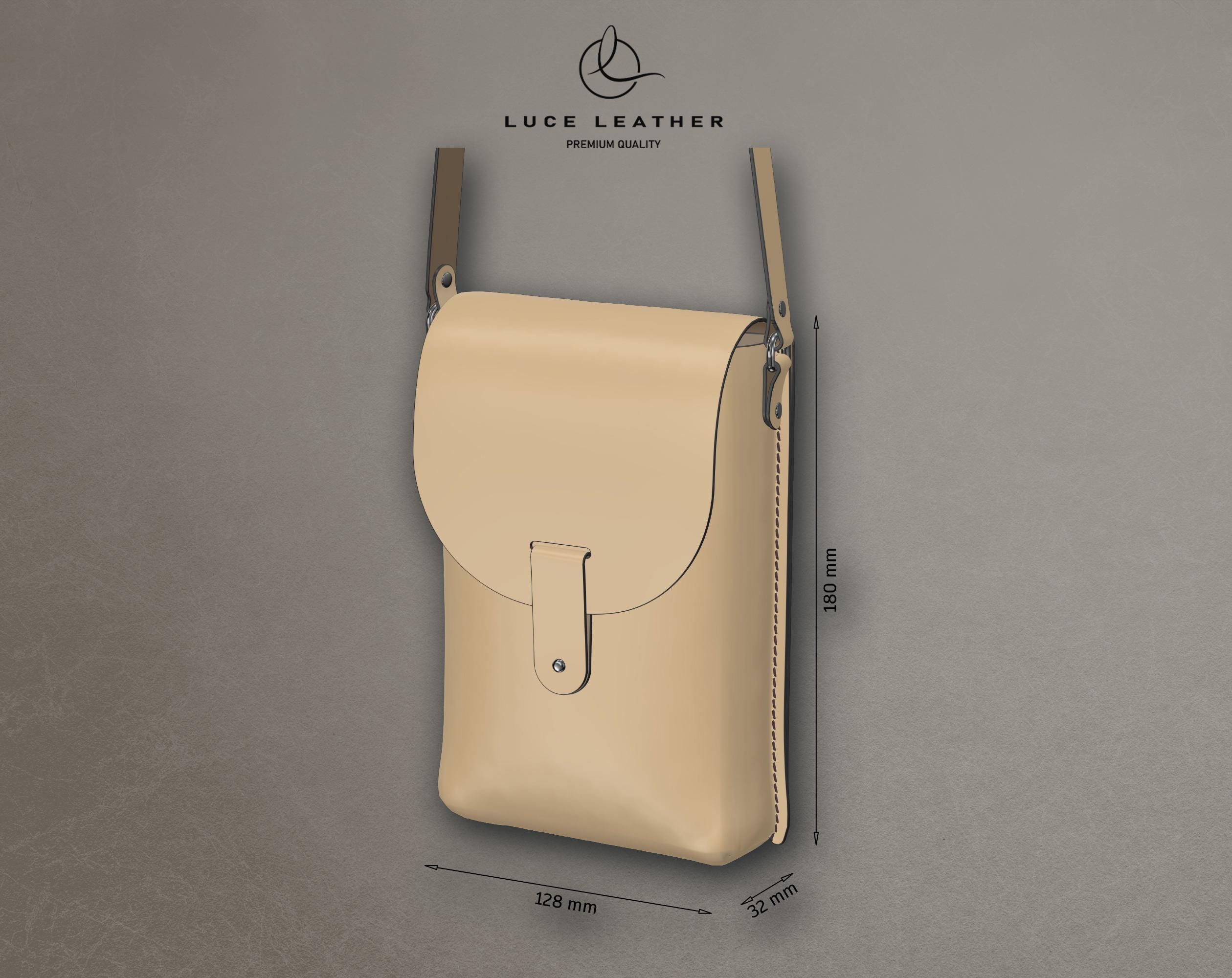 Leather Crossbody Bag Pattern | DIY Crossbody Bag Template | PDF & SVG ...