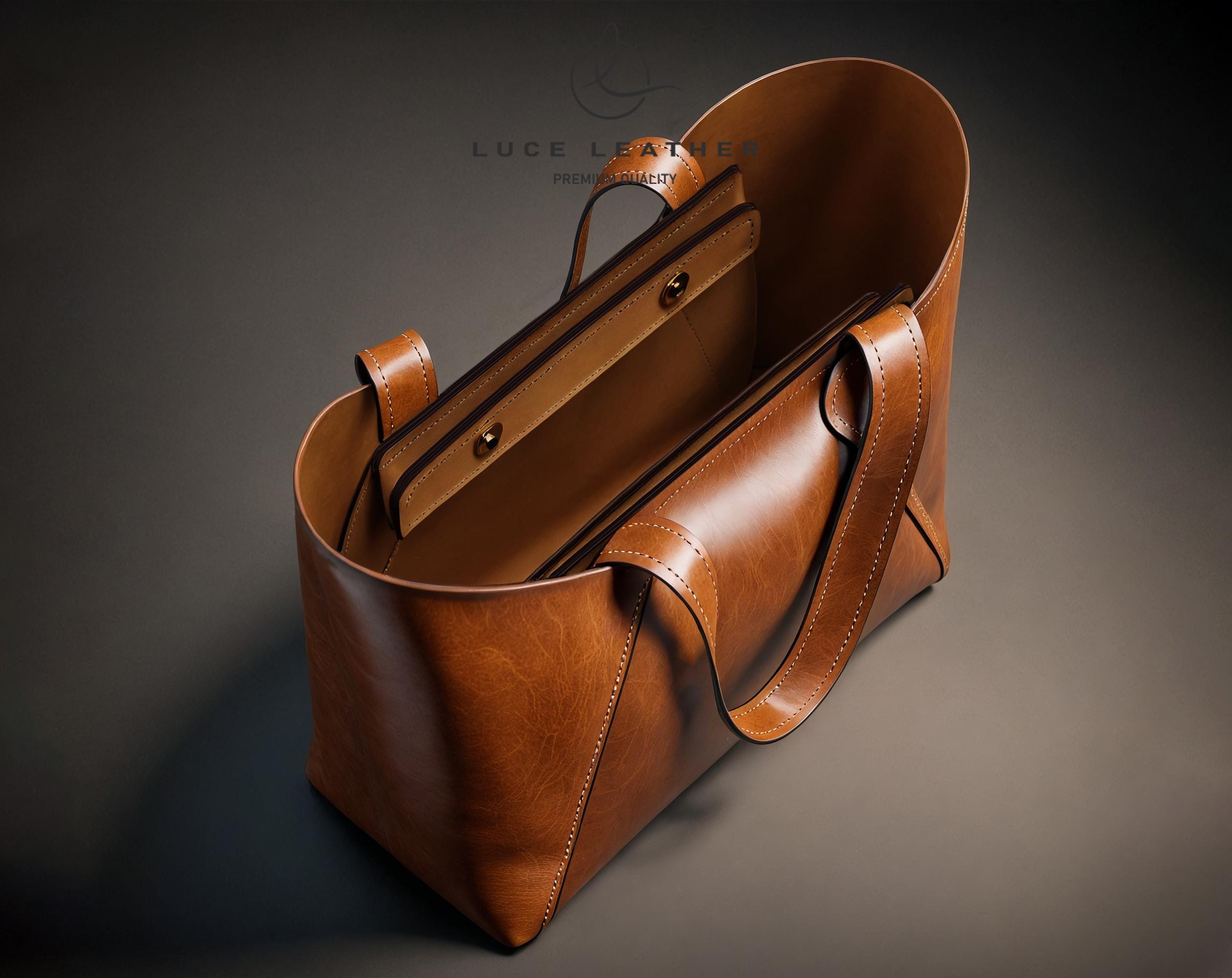 Tote Bag Pattern | DIY Tote Bag Template | PDF & SVG for Leathercraft ...