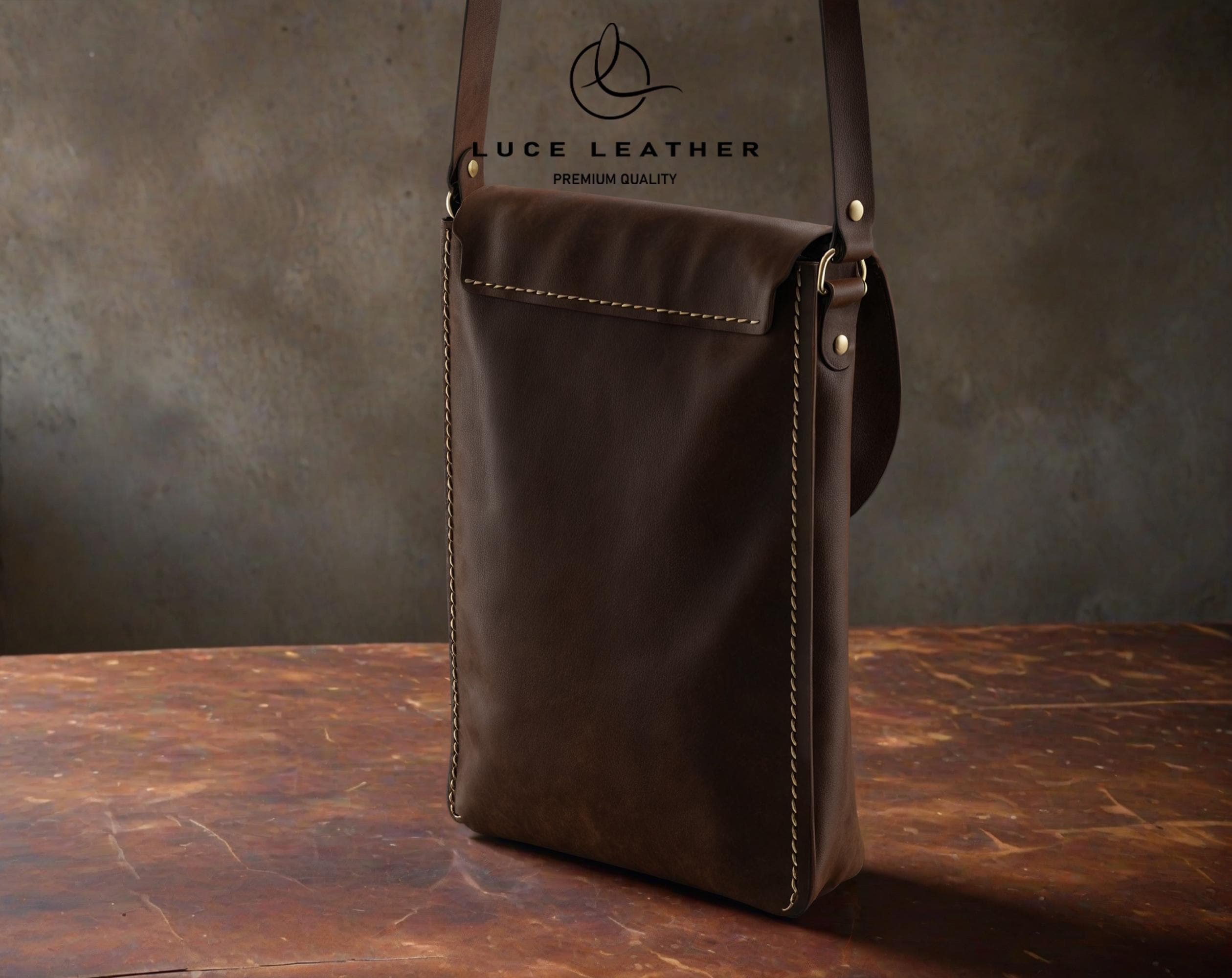 Leather Crossbody Bag Pattern | DIY Crossbody Bag Template | PDF & SVG ...