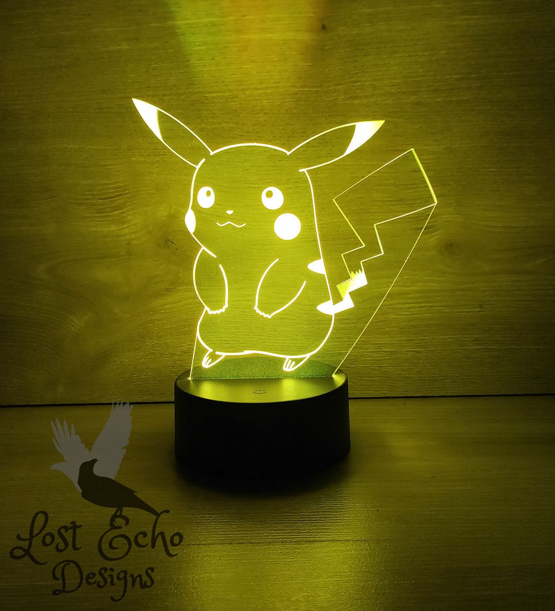Pikachu Pokemon LED Lamp - Etsy