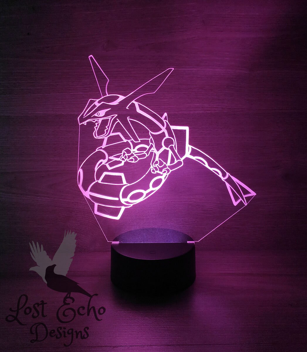 Rayquaza Pokemon LED Lamp - Etsy
