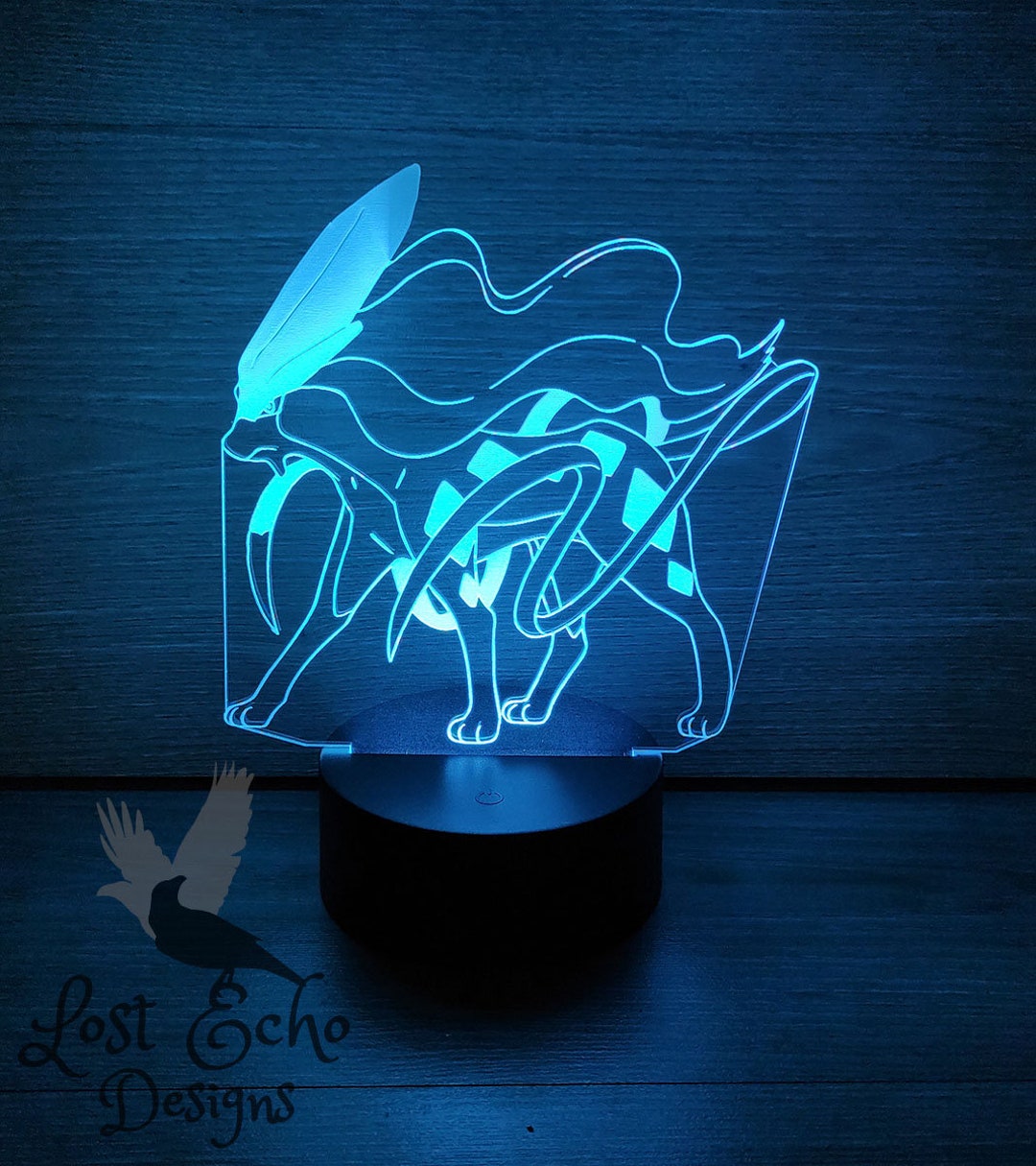 Suicune Pokemon LED Lamp - Etsy
