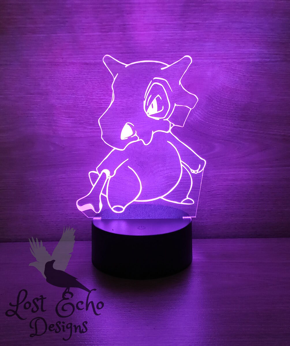 Cubone Pokemon LED Lamp - Etsy
