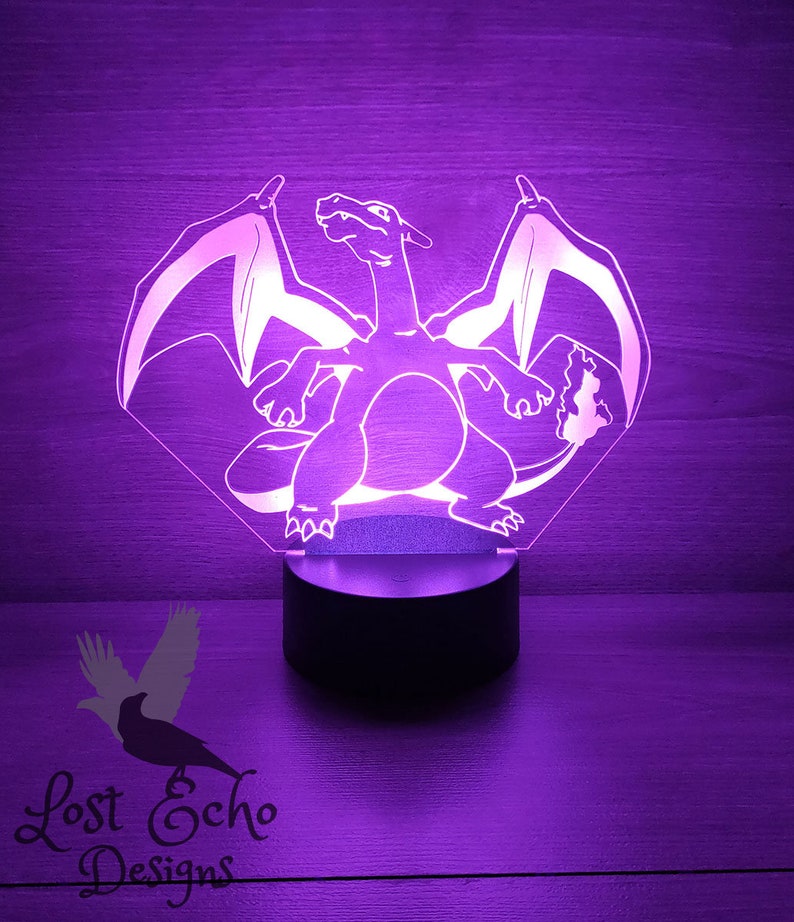 Charizard Pokemon LED Lamp - Etsy