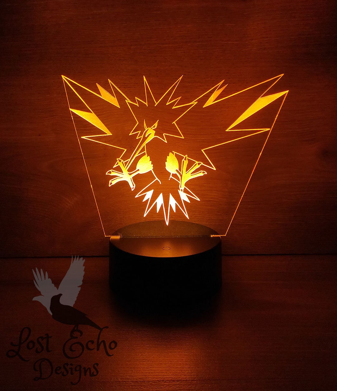 Zapdos Pokemon LED Lamp - Etsy