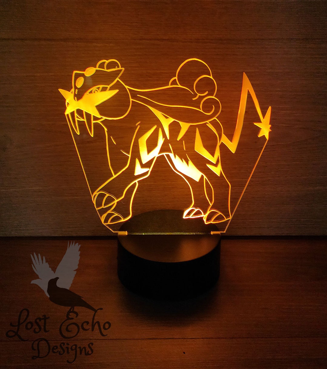 Raikou Pokemon LED Lamp - Etsy