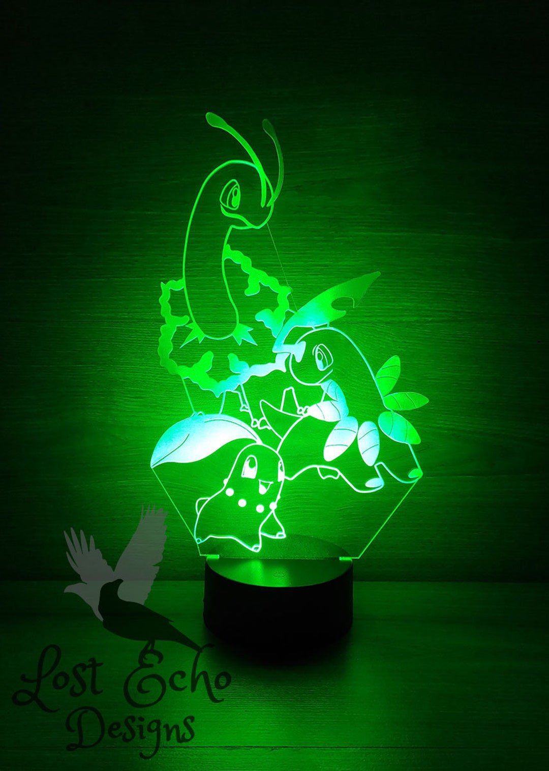Chikorita Bayleef Meganium Evolutions Pokemon LED Lamp - Etsy