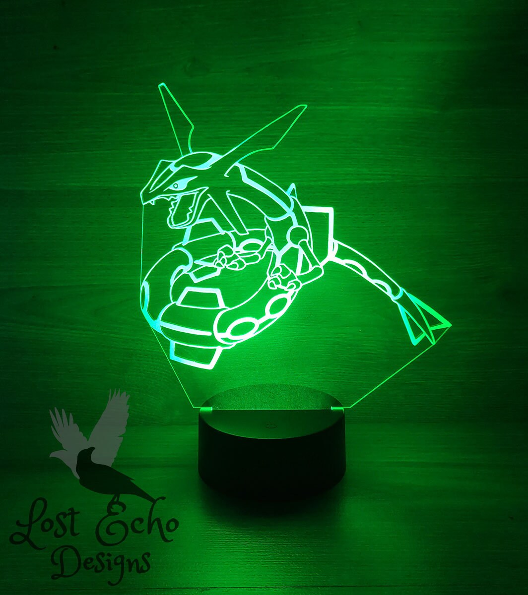 Rayquaza Pokemon LED Lamp - Etsy