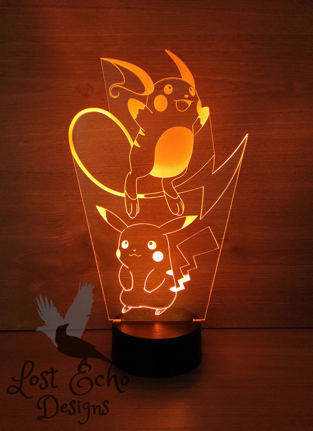 Pikachu Raichu Evolutions Pokemon LED Lamp - Etsy