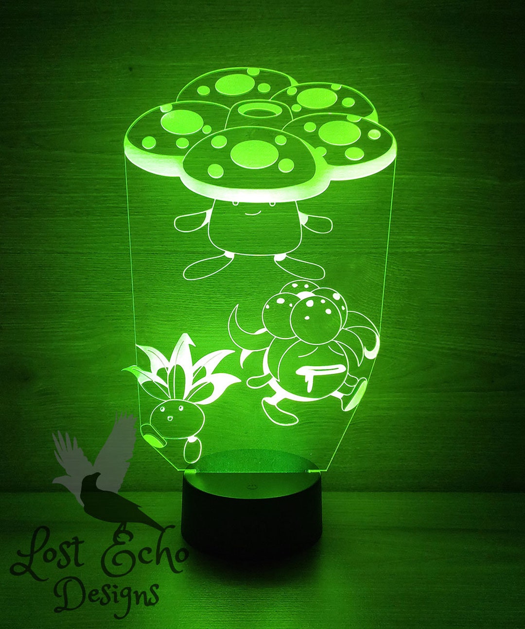 Oddish Gloom Vileplume Evolutions Pokemon LED Lamp - Etsy