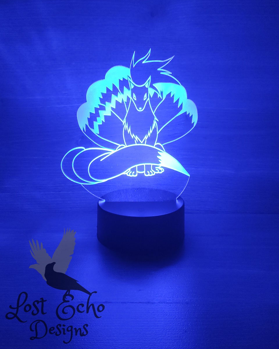 Ninetales Pokemon LED Lamp - Etsy