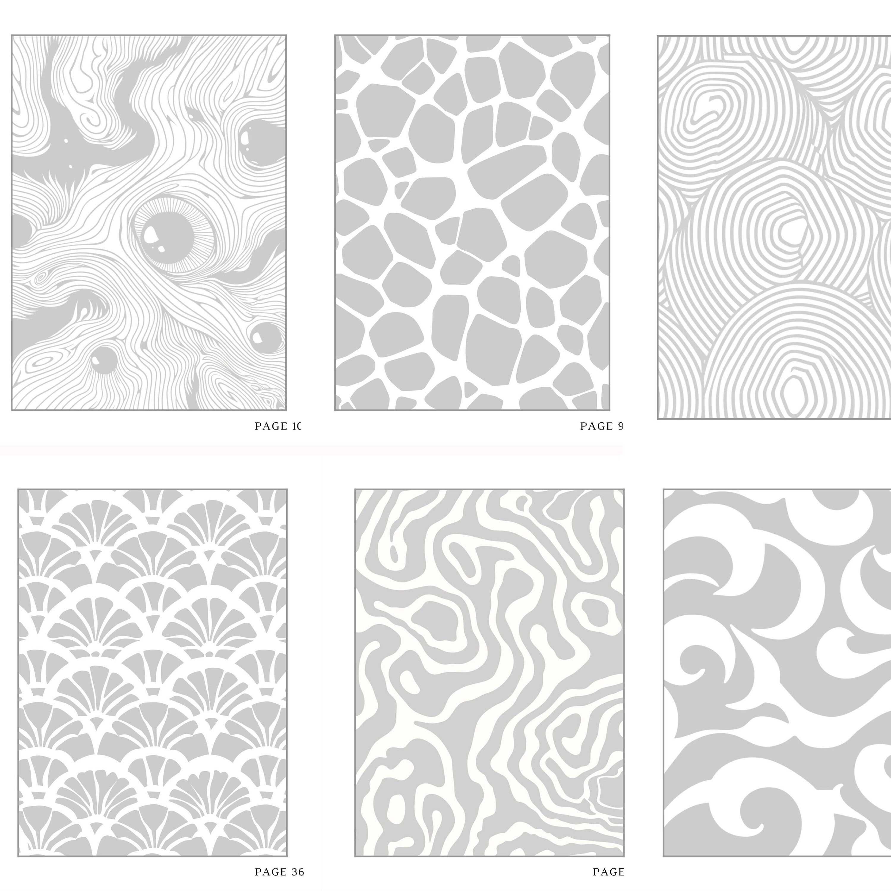 150 Stress Relief Tracing Patterns, Geometric/abstract Tracing Lines ...