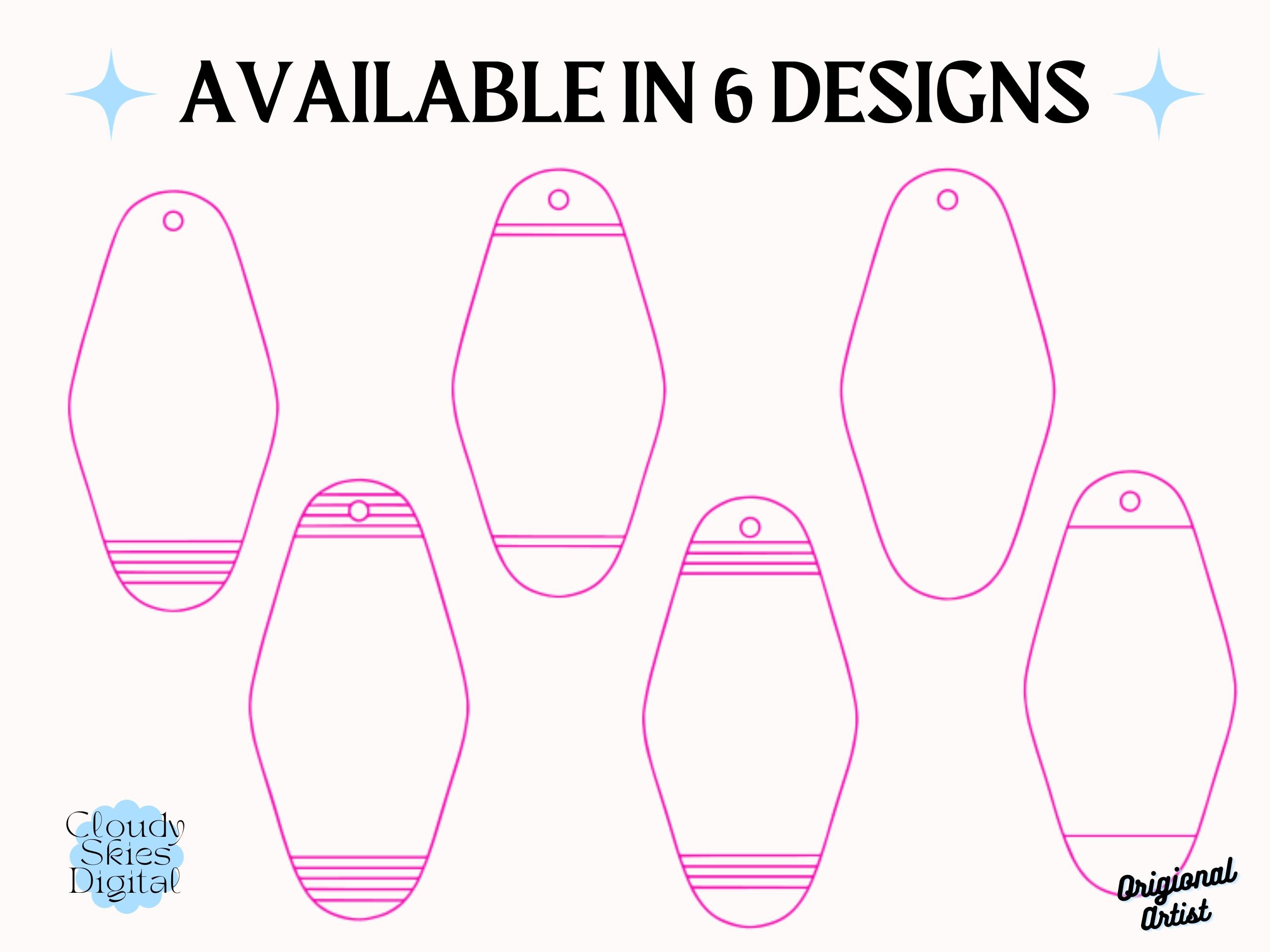 Motel Keychain Outline Template Svg Png, Motel Keychain Outline ...