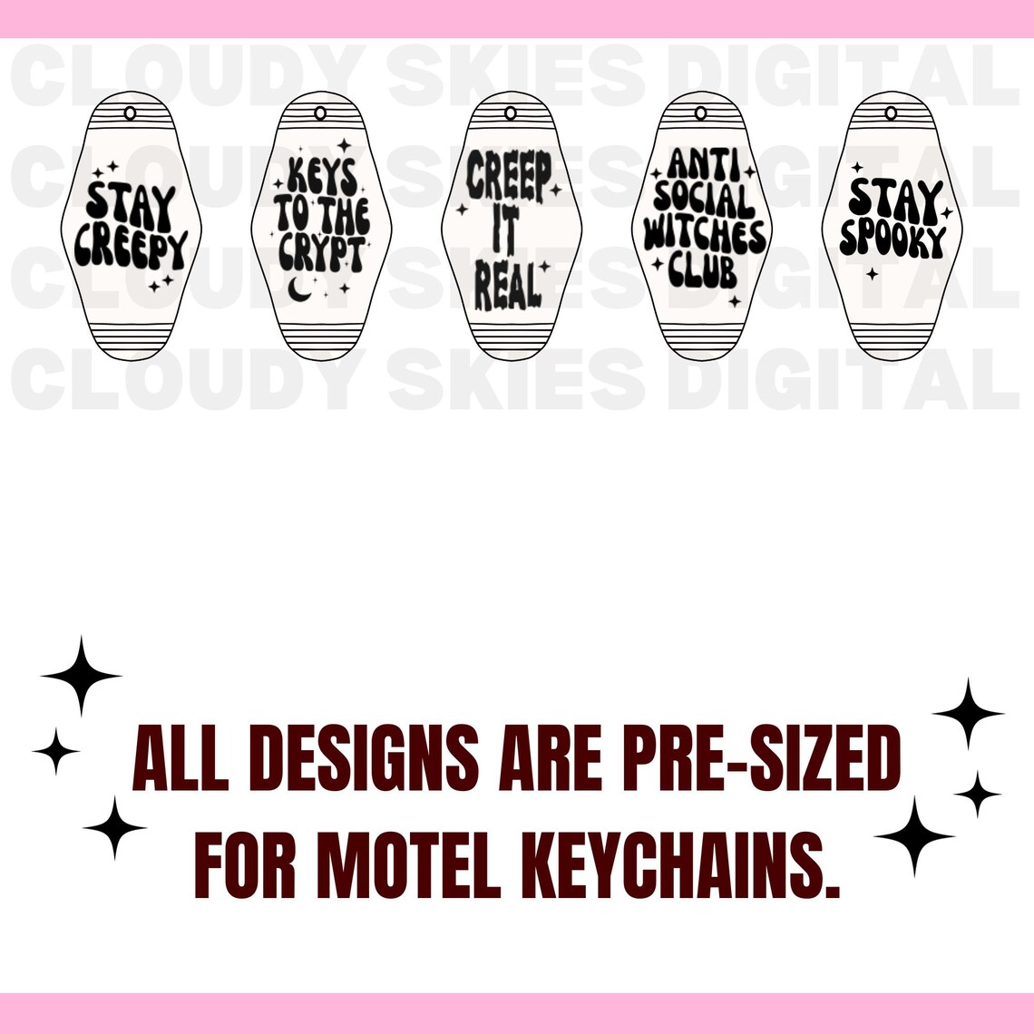 50 Halloween Motel Keychain SVG Bundle,motel Keychain Svg,hotel ...