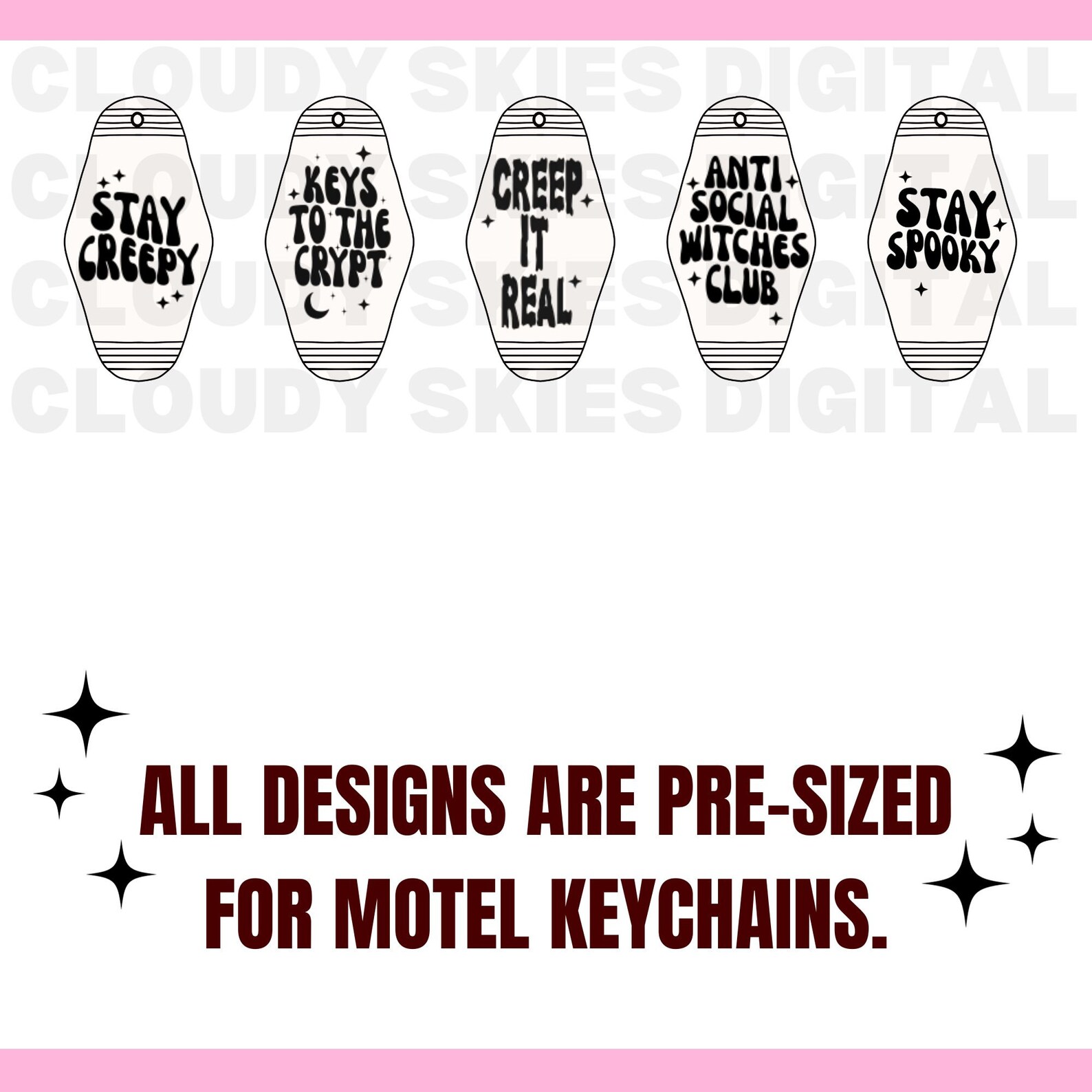 50 Halloween Motel Keychain SVG Bundle,motel Keychain Svg,hotel ...