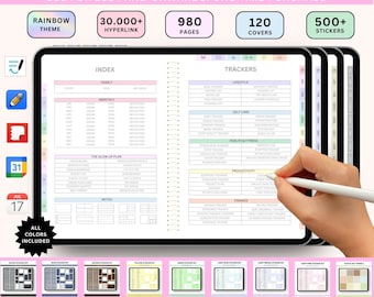 All-in-one Digital Planner 2024, 2025, Undated Digital Planner ...