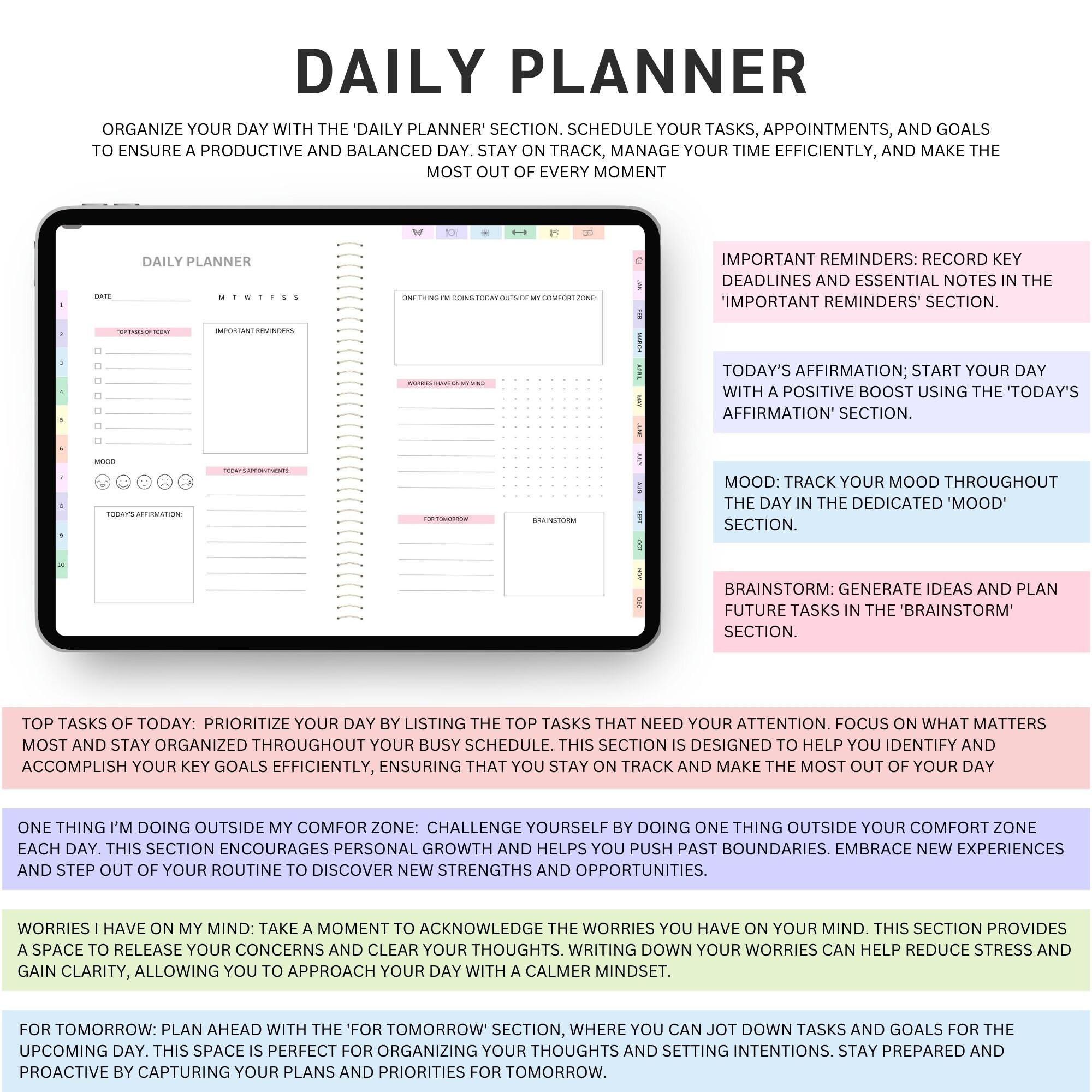 All-in-one Digital Planner 2024, 2025, Undated Digital Planner ...