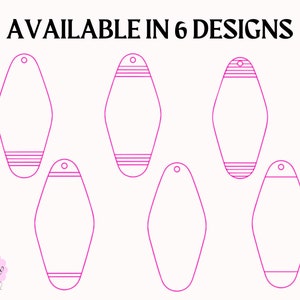 Motel Keychain Outline Template Svg Png, Motel Keychain Outline ...