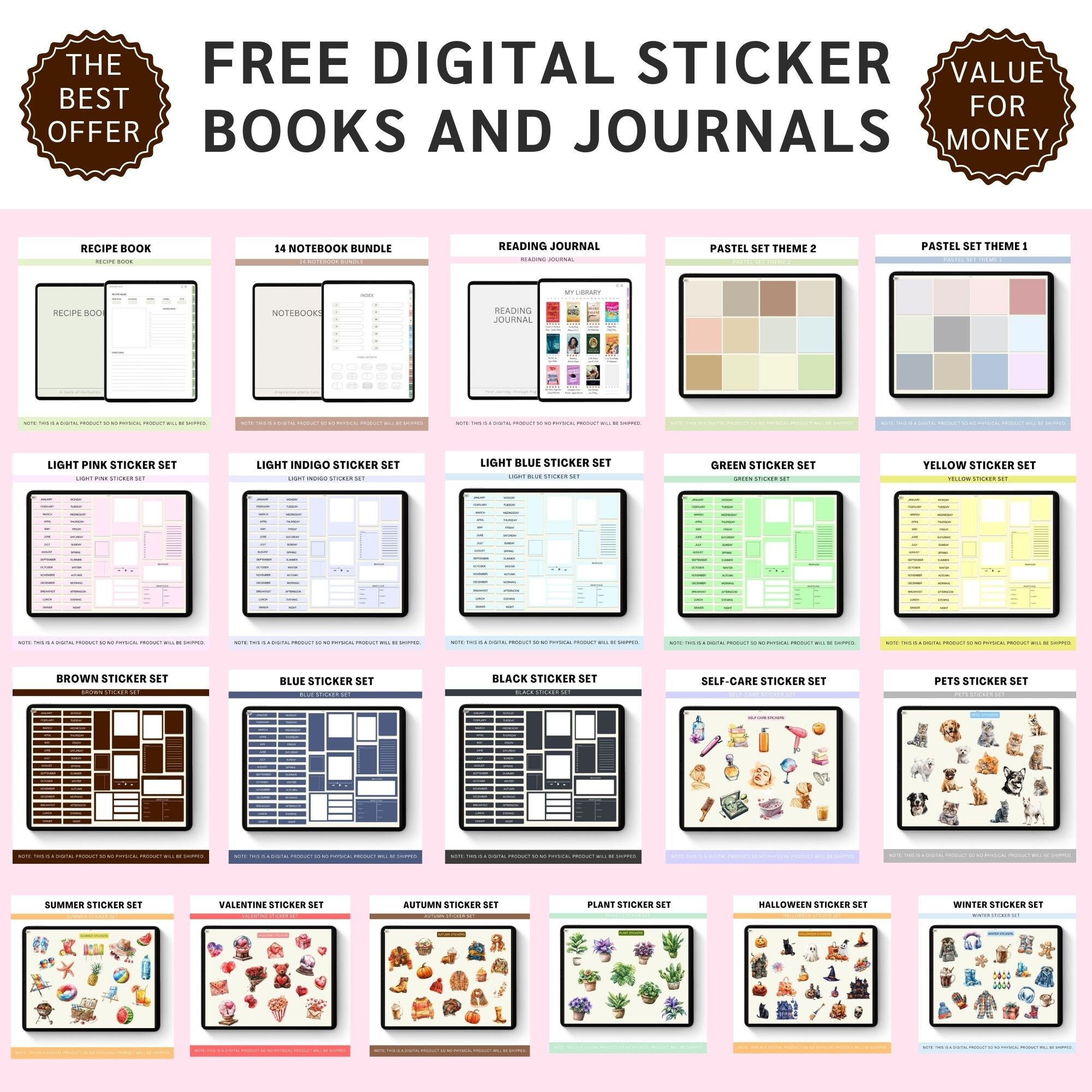 All-in-one Digital Planner 2024, 2025, Undated Digital Planner ...