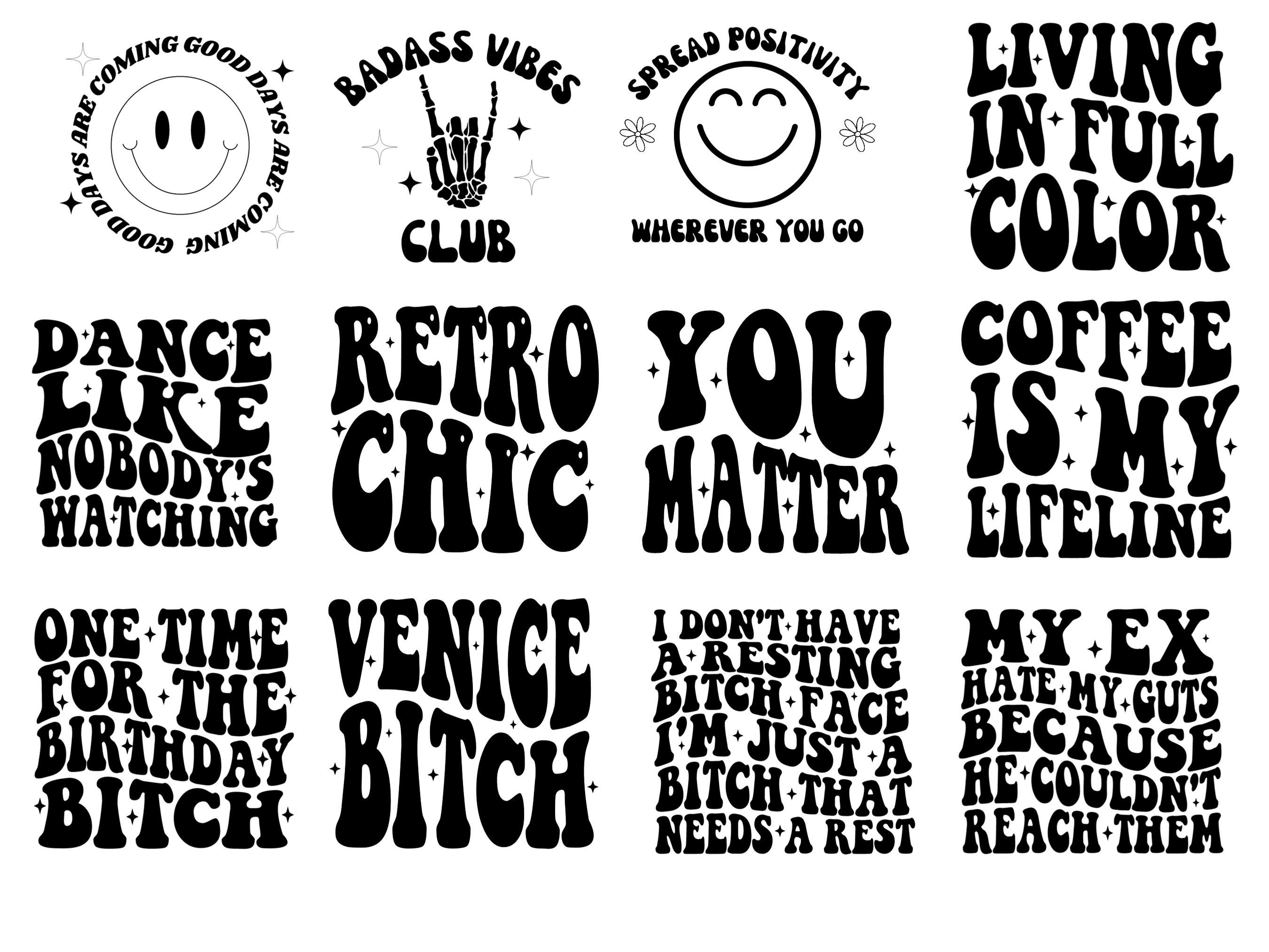 400 Groovy SVG, Bundle, Boho Svg, Hippie Svg, Aesthetic Svg ...