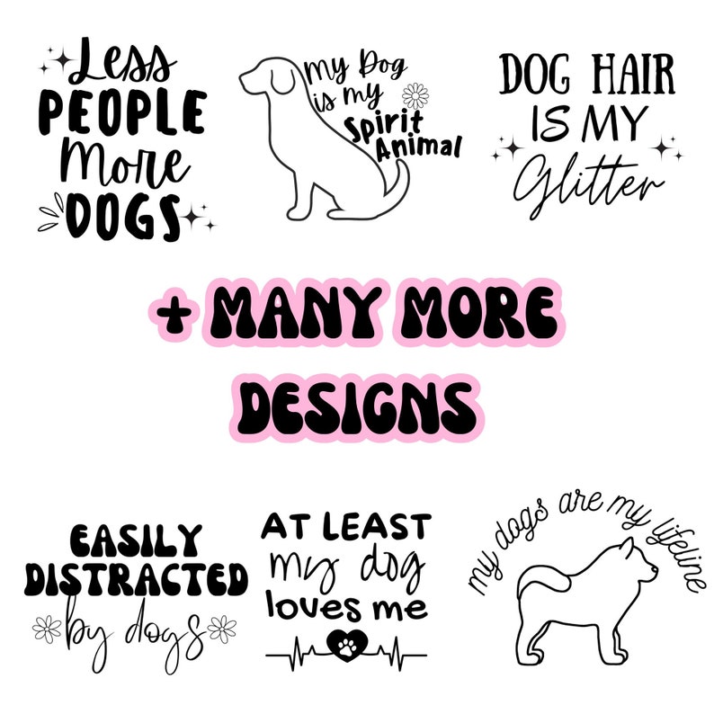 50 Dog Quotes SVG PNG Bundle, Dog SVG Bundle, Fur Mom Svg, Dog Lover ...