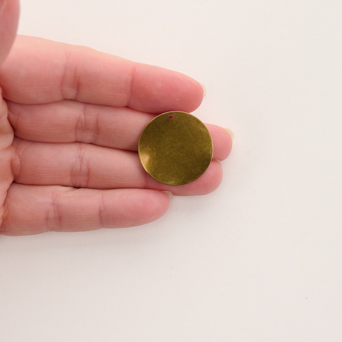 Antiqued Bronze Wavy Disk Disc 27mm - Etsy