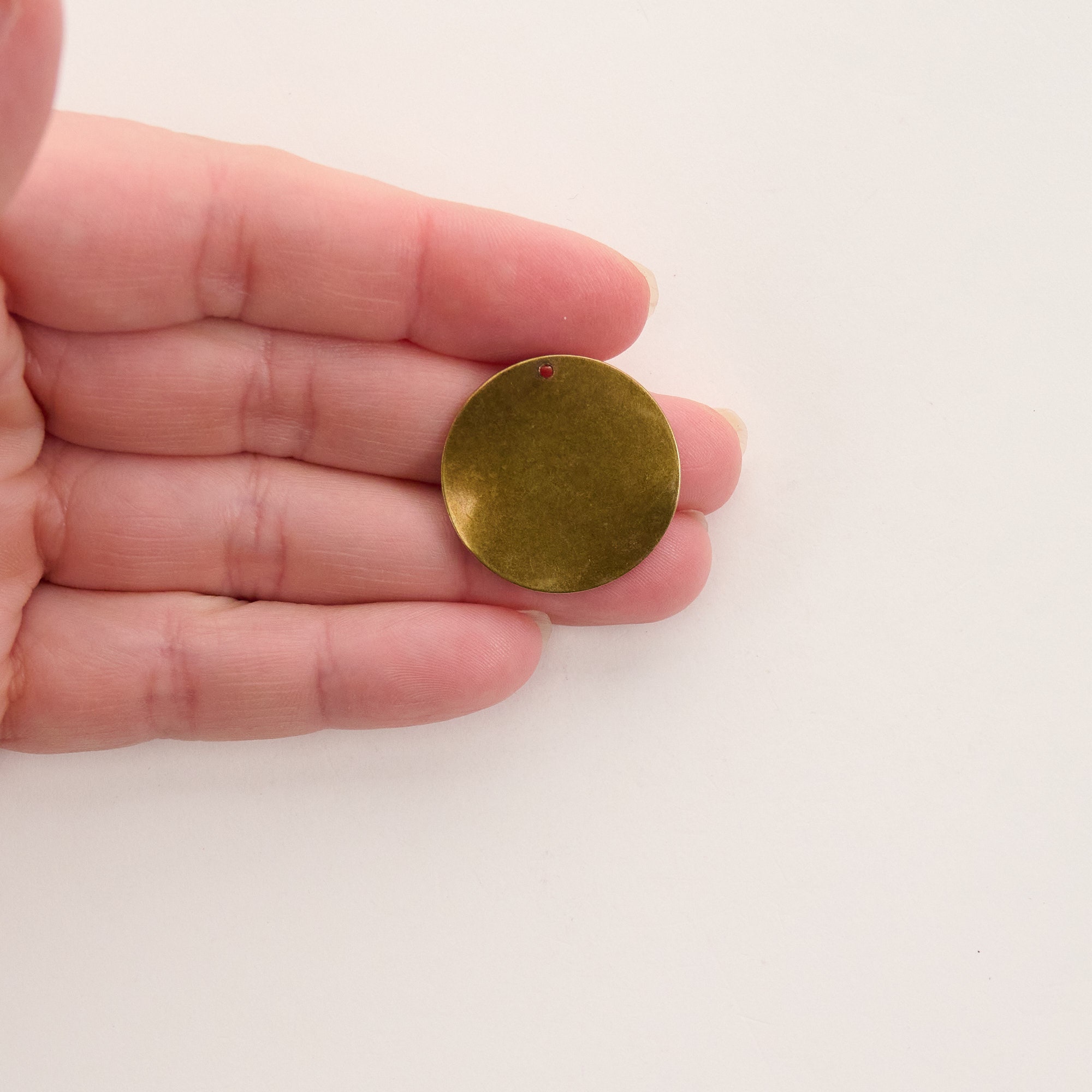 Antiqued Bronze Wavy Disk Disc 27mm - Etsy