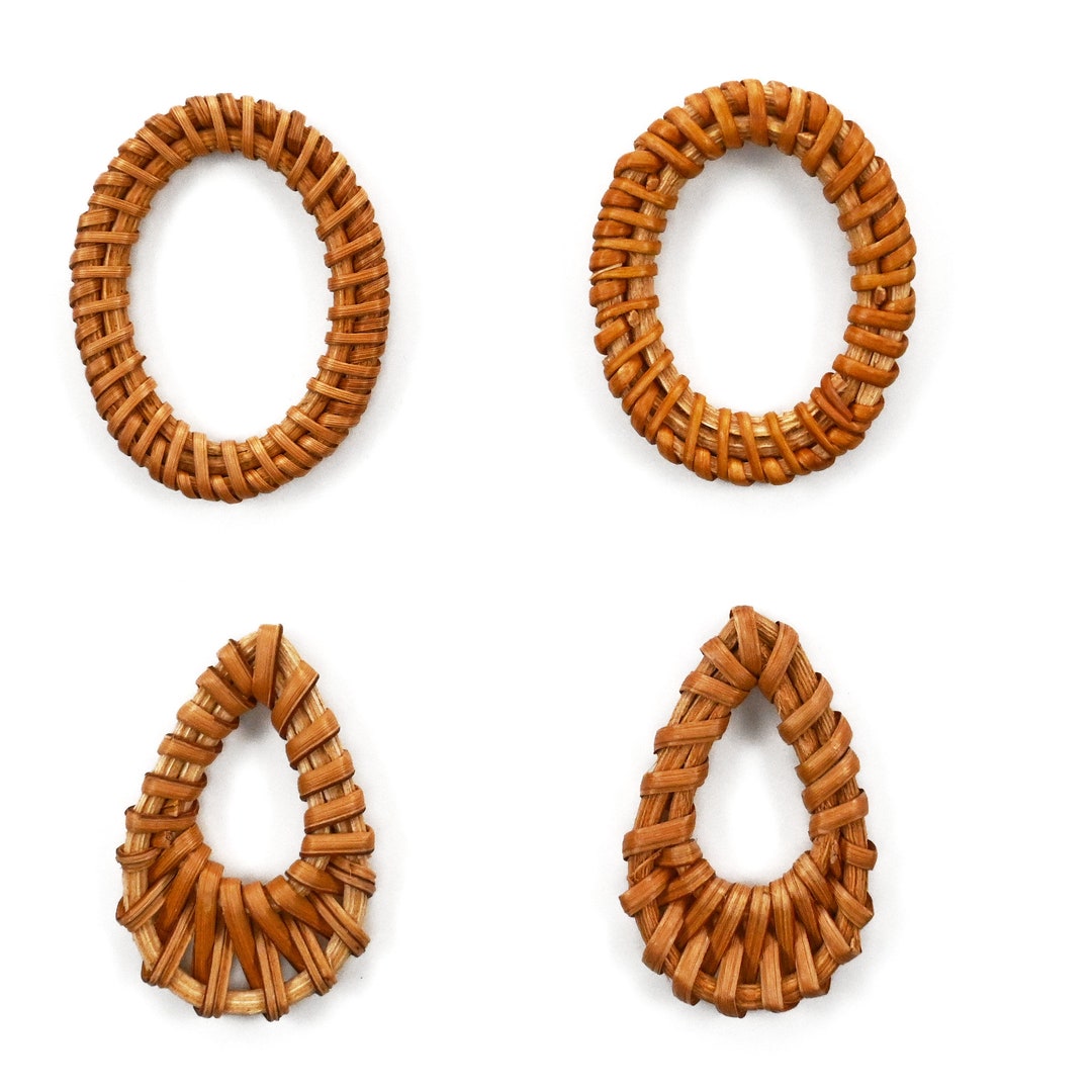 Raffia Bamboo Linking Ring Connectors - Etsy