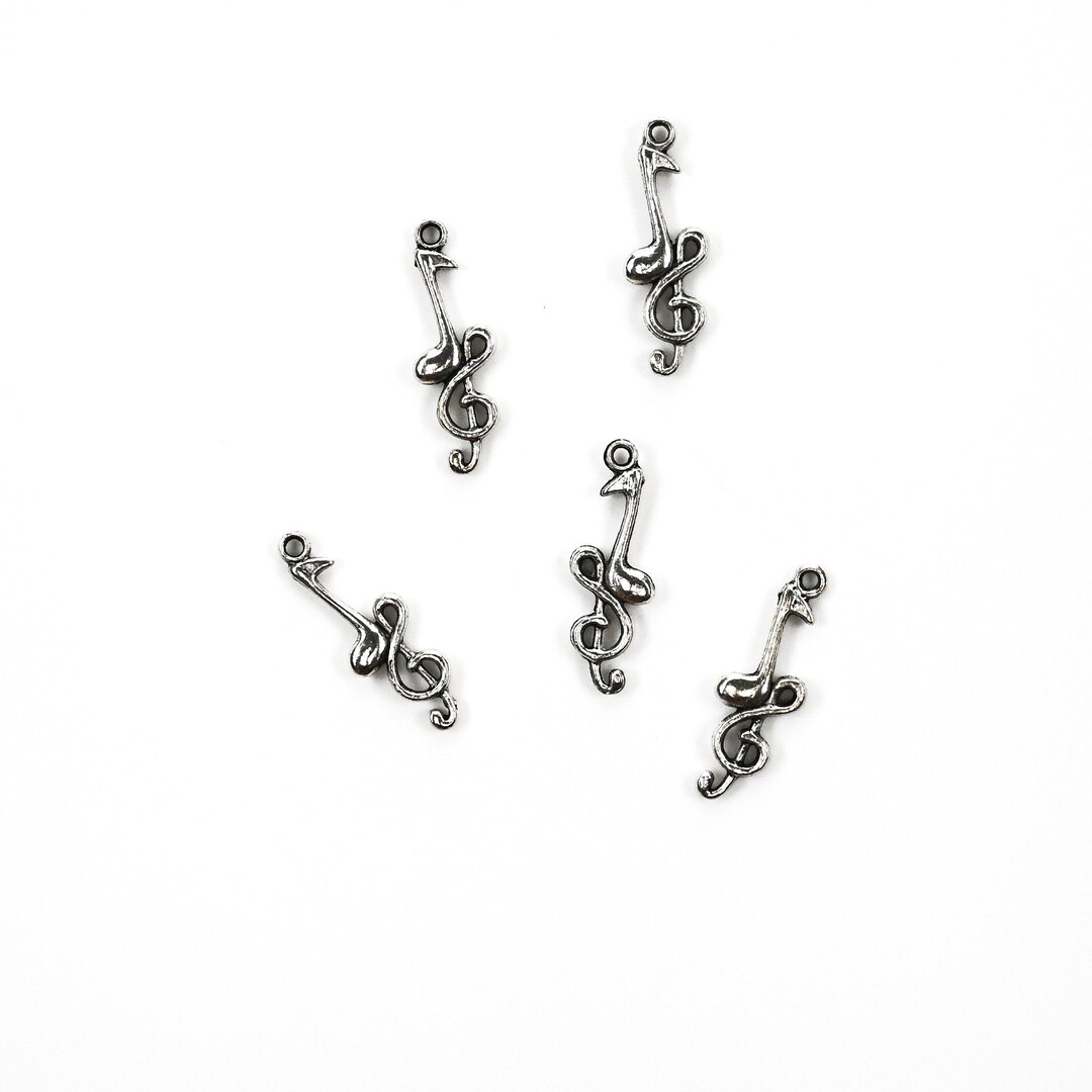 Treble Clef and Eighth Note Music Lover Alloy Charm 32mm - Etsy