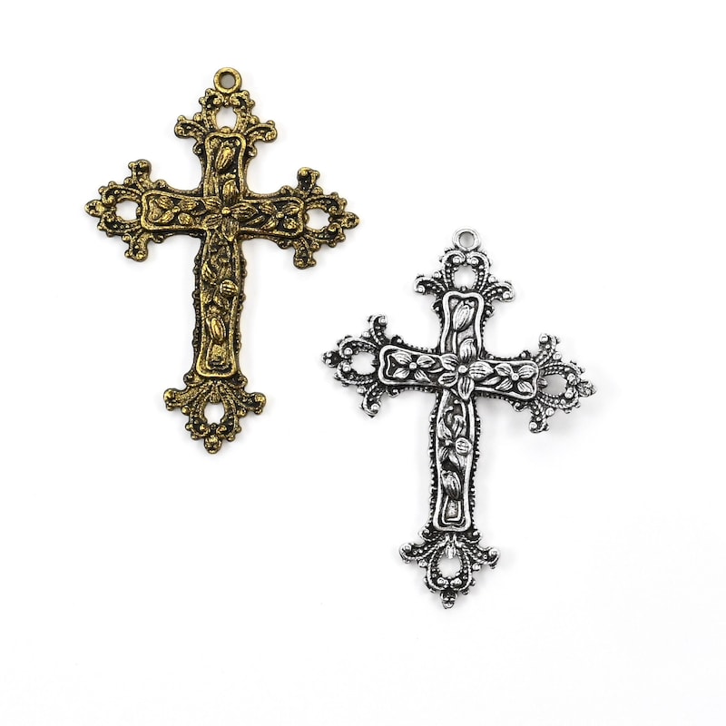 Ornate Cross Pendant - Etsy
